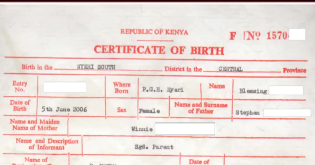 Murkomen: Plan Underway to Remove Birth Certificate Application Fees ...